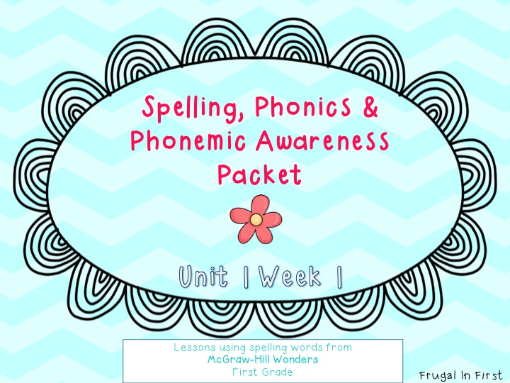 Frugal in First: Wonders McGraw-Hill Unit 1 Week 1