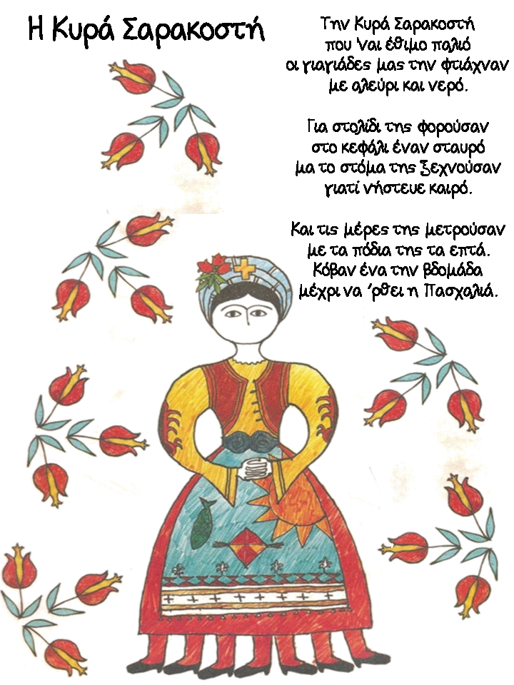 Νηπιαγωγός για πάντα....: Η Κυρά Σαρακοστή