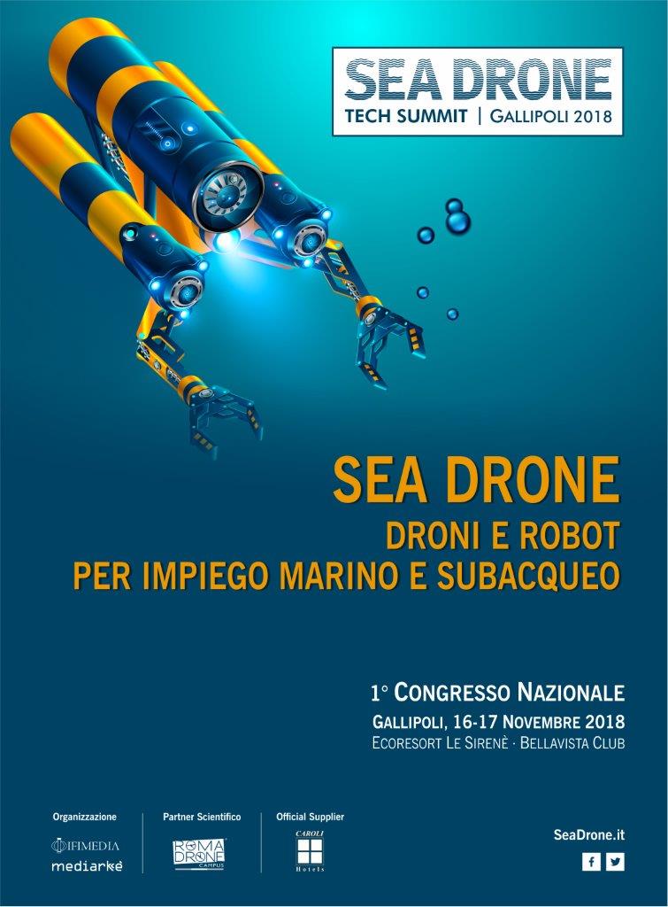 Un Mare di DRONI, a Gallipoli il primo congresso “Sea Drone Tech Summit 2018” | Quadricottero News