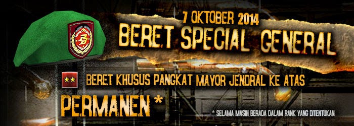 Baret Special General Point blank - Spartan Clan PB Indonesia