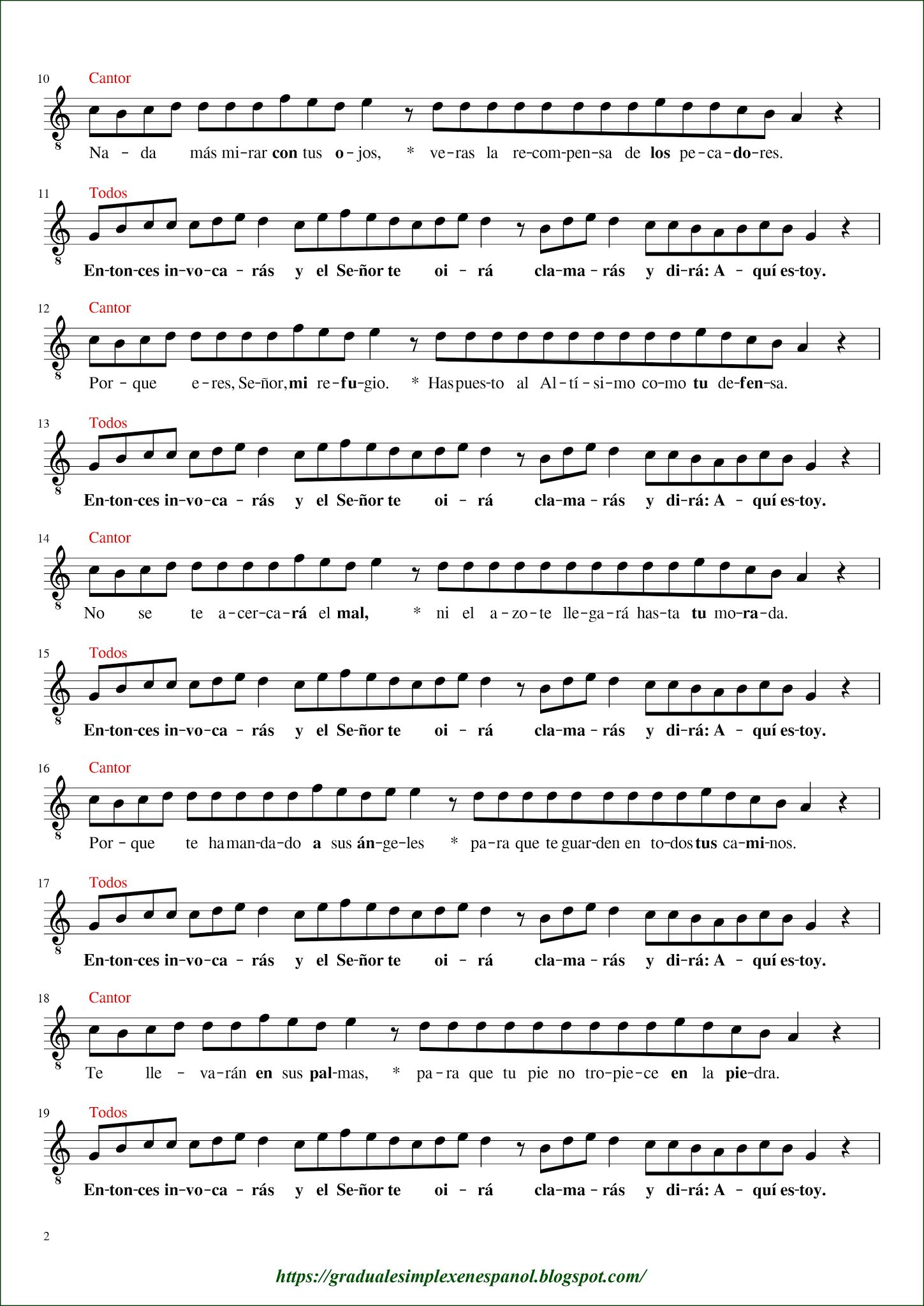 Graduale Simplex en Español: Tiempo de Cuaresma - Domingo I