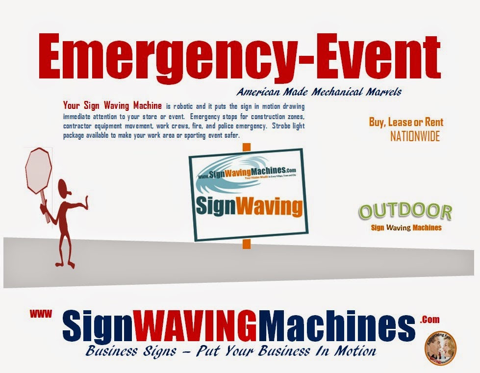 Sign Waving Sign Spinning Machine Robot Spinners Advertising Signs ...