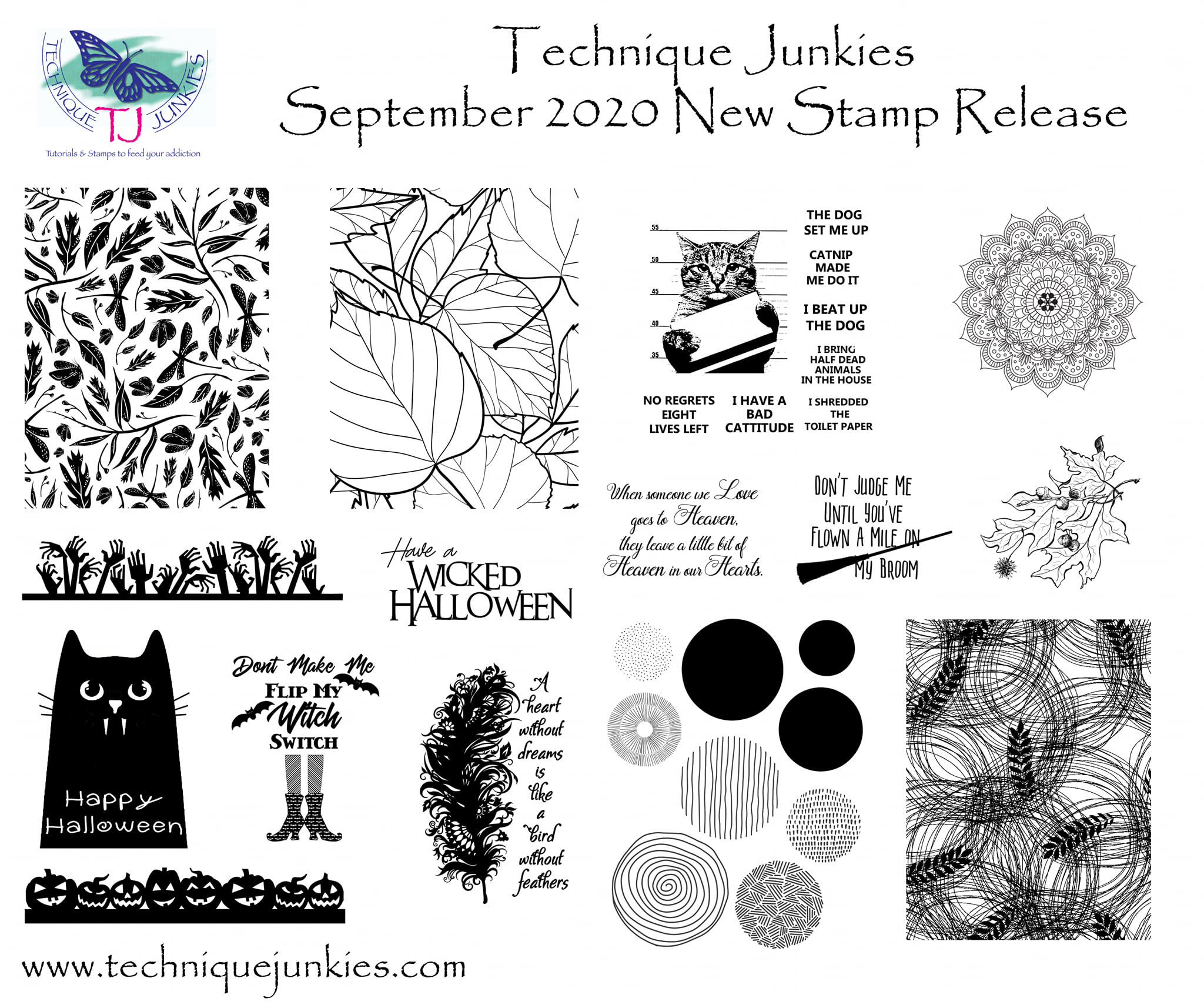 Toodle Noodle Creative: NEW SEPTEMBER STAMPS FROM TECHNIQUE JUNKIES