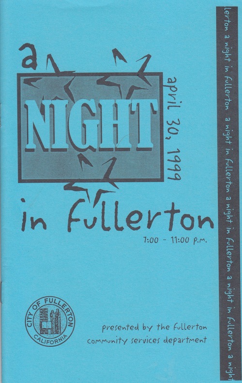 Jesse's Blog: A Night in Fullerton 1964-2009