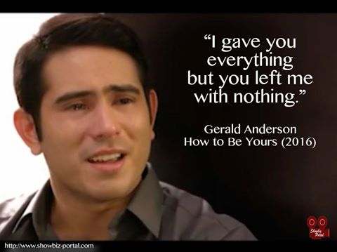Showbiz Portal Quote of the Day ~ Gerald Anderson 'How to be Yours ...
