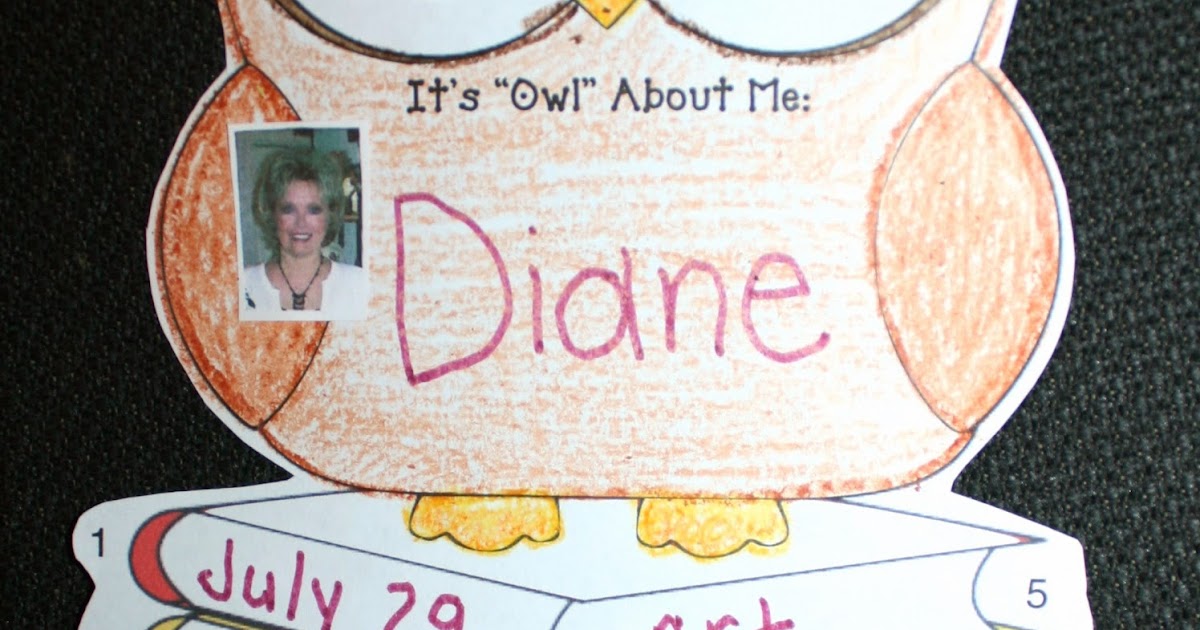A Crucial Week: Owl About Me freebie from Classroom Freebies