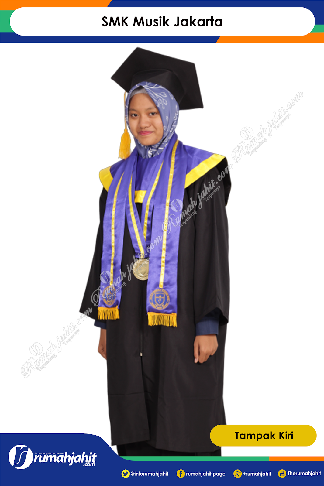 Toga Wisuda SMK Musik Jakarta