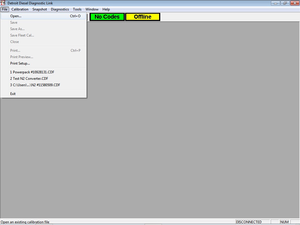 Retrieve and Save Fleet Calibration for DETROIT Engine (DDEC) using ...
