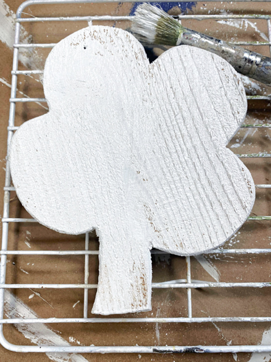 Rustic Wooden Hanging Four Leaf Clover