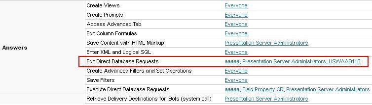 OBIEE: Direct Database Request in OBIEE OBIEE: Direct Database Request in OBIEE