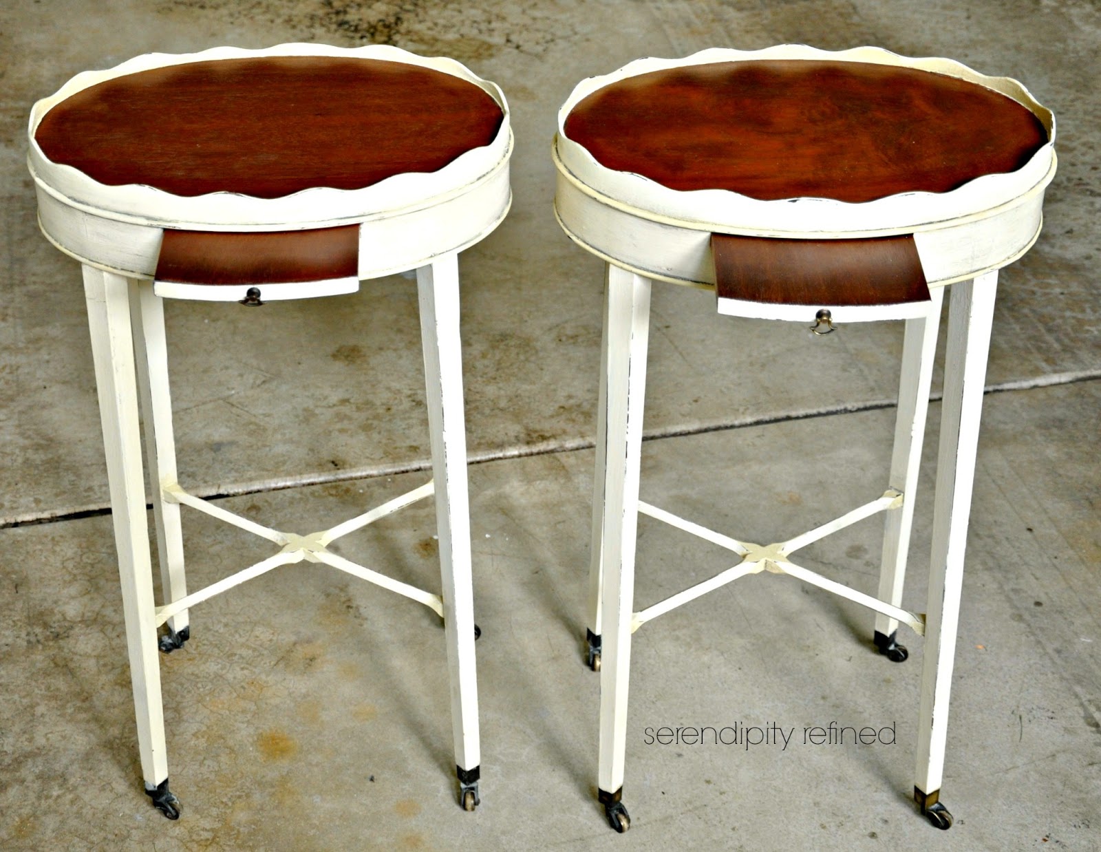 Serendipity Refined Blog: Roadside Rescue Side Table Chalk Paint/Tinted ...
