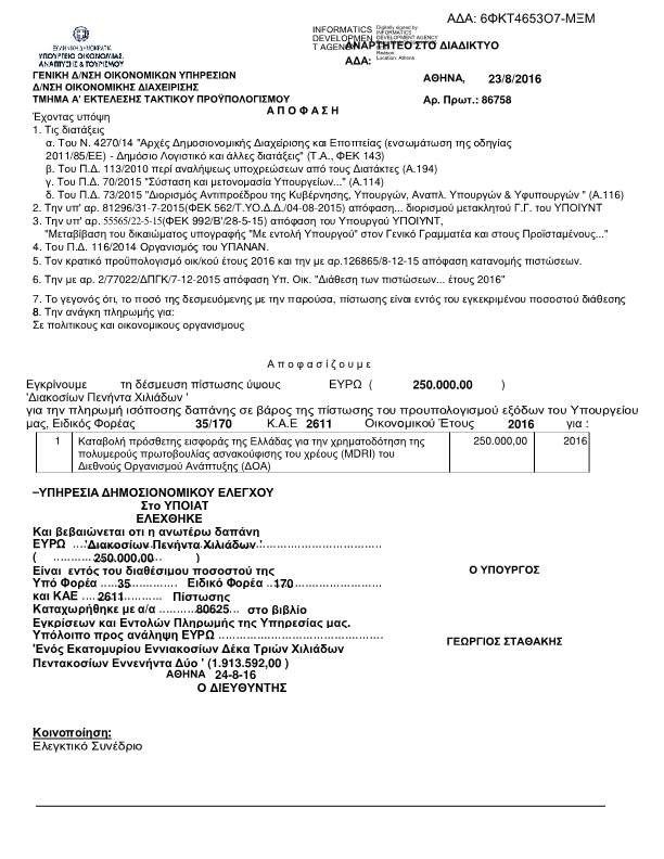 ΠΟΣΟ LARGE ΛΑΟΣ ΕΙΣΑΙ ΕΛΛΗΝΑ ΜΟΥ. ΔΙΝΕΙΣ 250.000€ ΓΙΑ ΤΗΝ ΑΝΑΚΟΥΦΙΣΗ ...