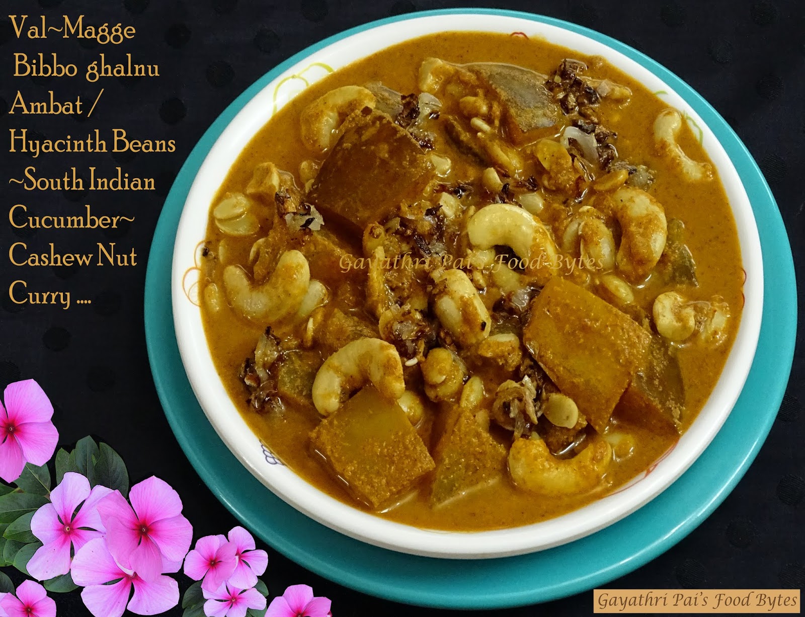 Gayathri Pai's Food Bytes: Val (Field Beans)~Magge(South Indian ...