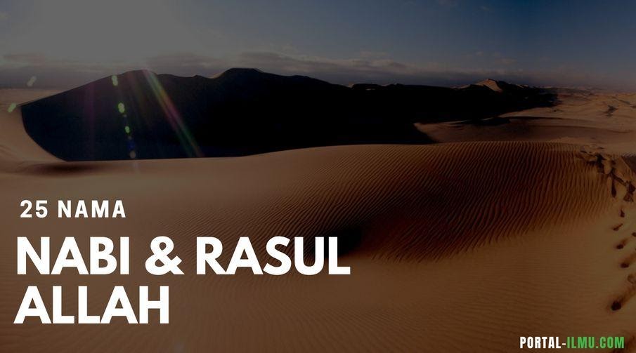 Belajar dan Mengenal 25 Nama - Nama Nabi dan Rasul Allah | Portal-Ilmu.com
