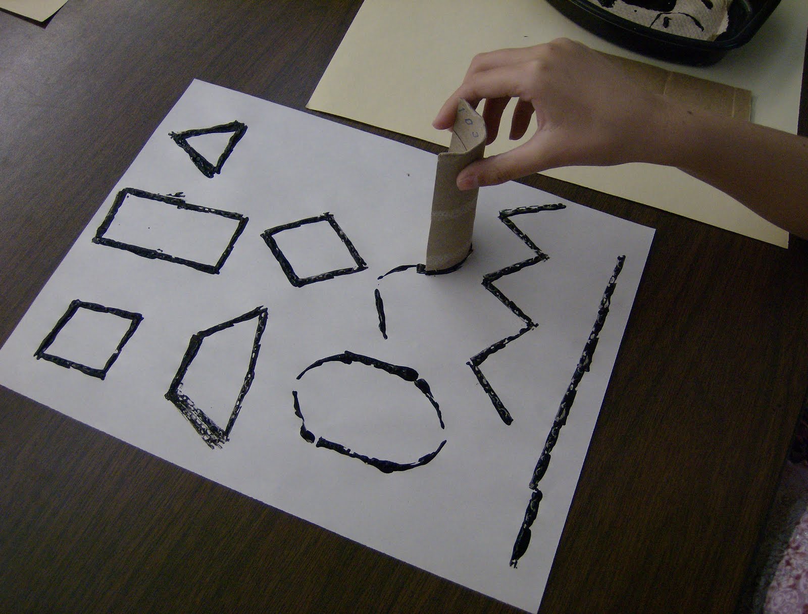 Zilker Elementary Art Class: First Grade Stamp Prints