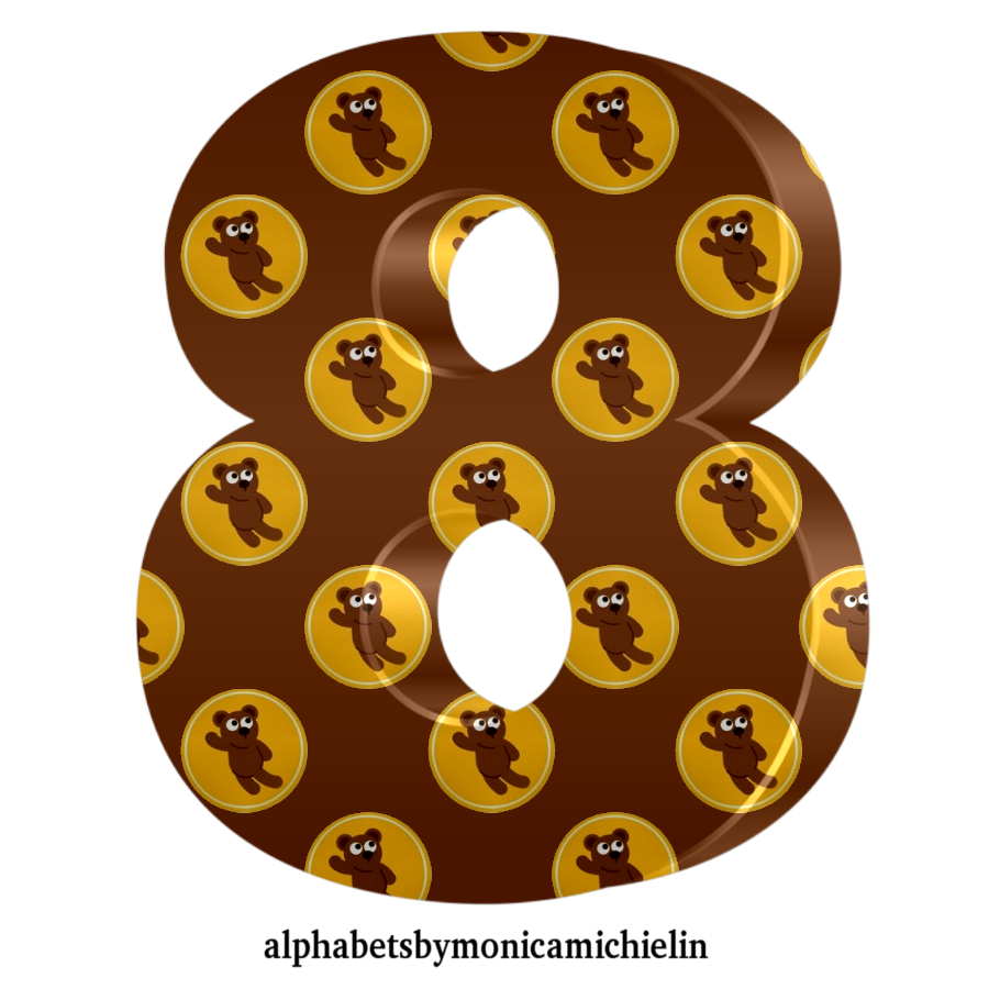 M. Michielin Alphabets: BABY ALPHABET BROWN BEAR, NUMBER, ICONS PNG AND ...