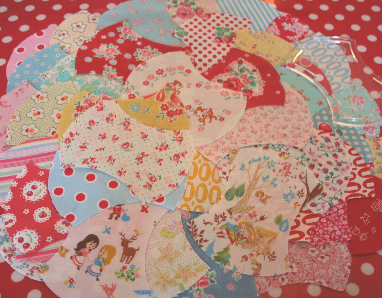 lovely little handmades: apple cores...wip!