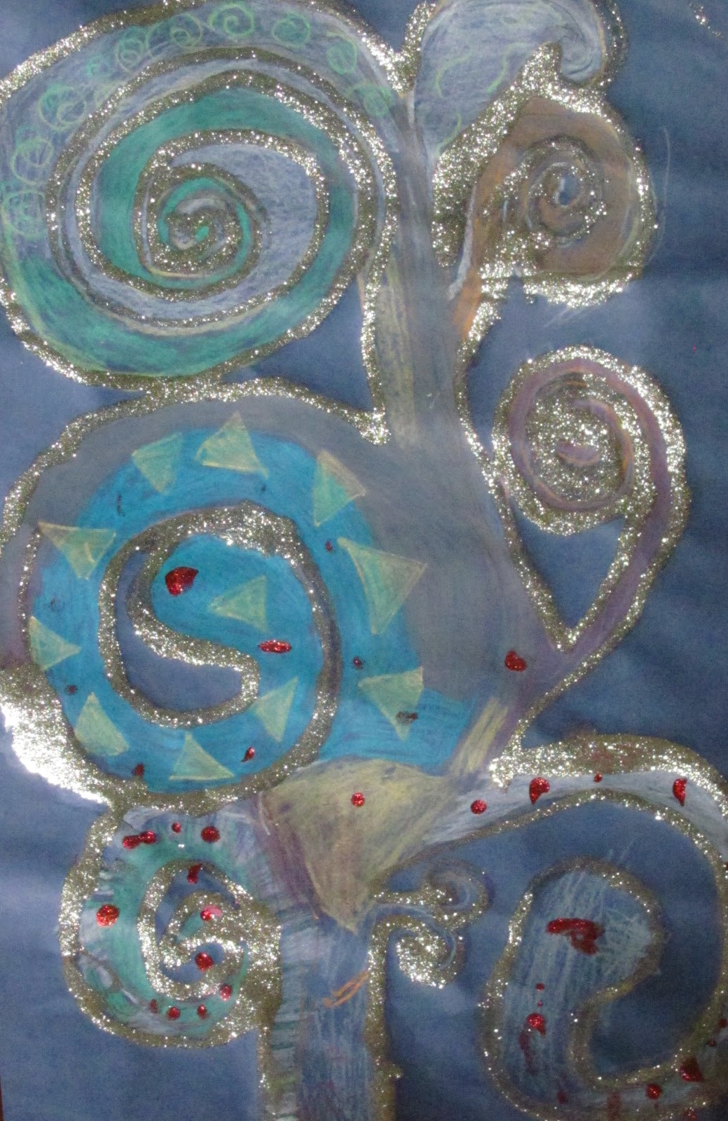 Glitter Me Happy! an ART teacher's blog: Gustav Klimt Inspired Trees by ...