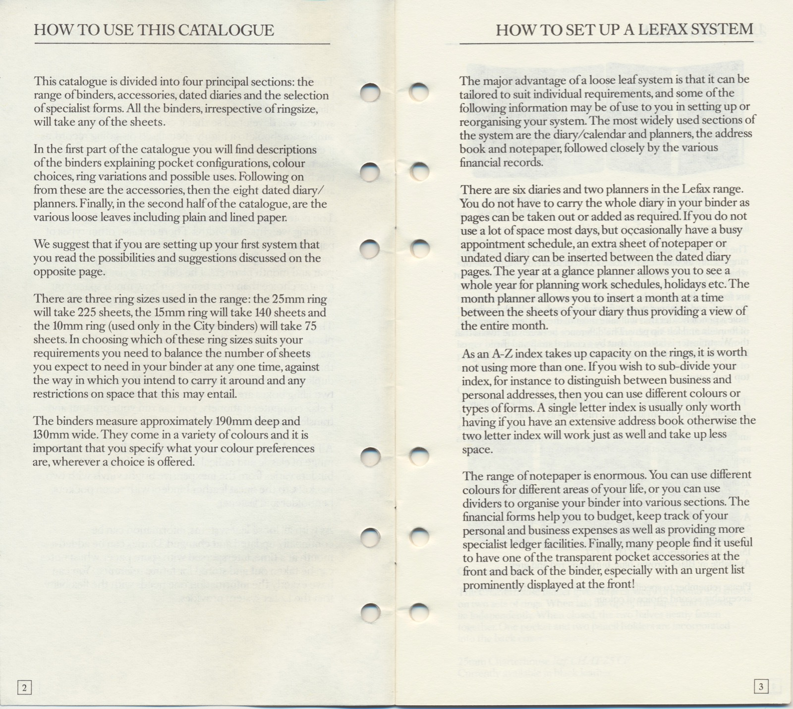 Philofaxy: D.F. Sanders & Co - Lefax 1985-1986