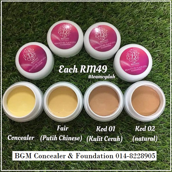 Bihan Beauty & Flawless Concealer by BGM - Makeup Viral Terlaris & Terbaik!