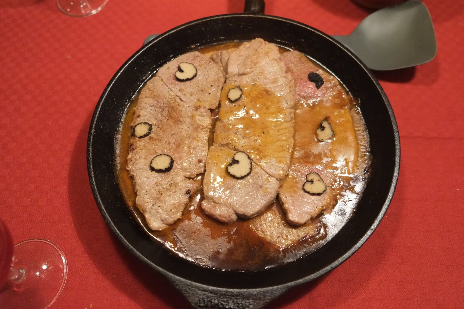 Det går som tåget: Kalvschnitzel med tryffel