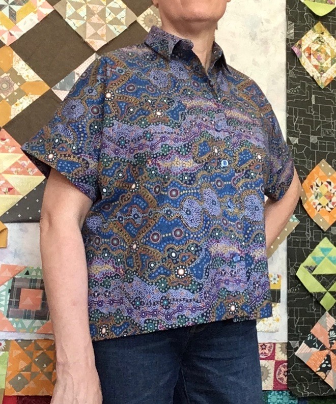 Fiber Antics by Veronica: The Cottage Shirt in Yalke blue—30 minutes at ...