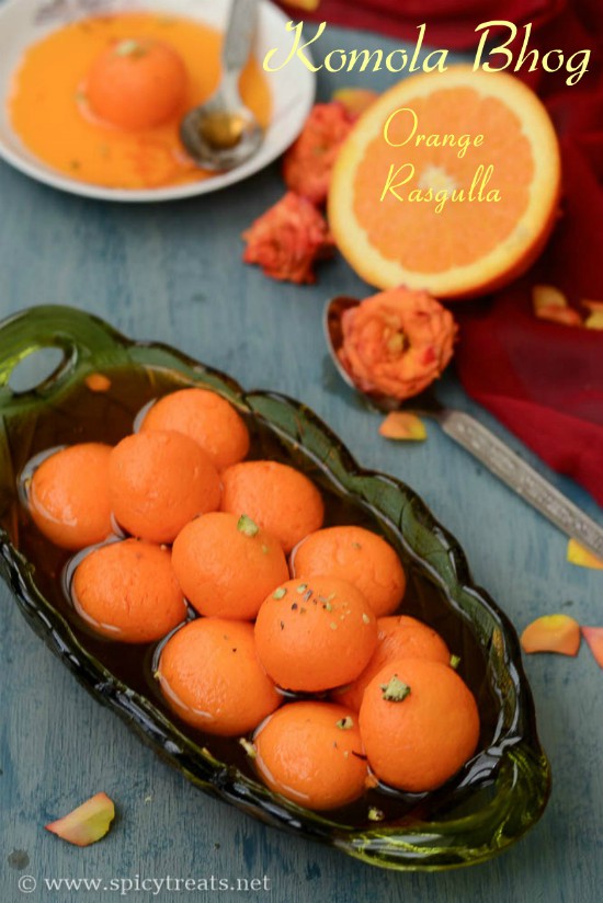 Spicy Treats: Komola Bhog Recipe | Orange Rasgulla Recipe | Orange ...