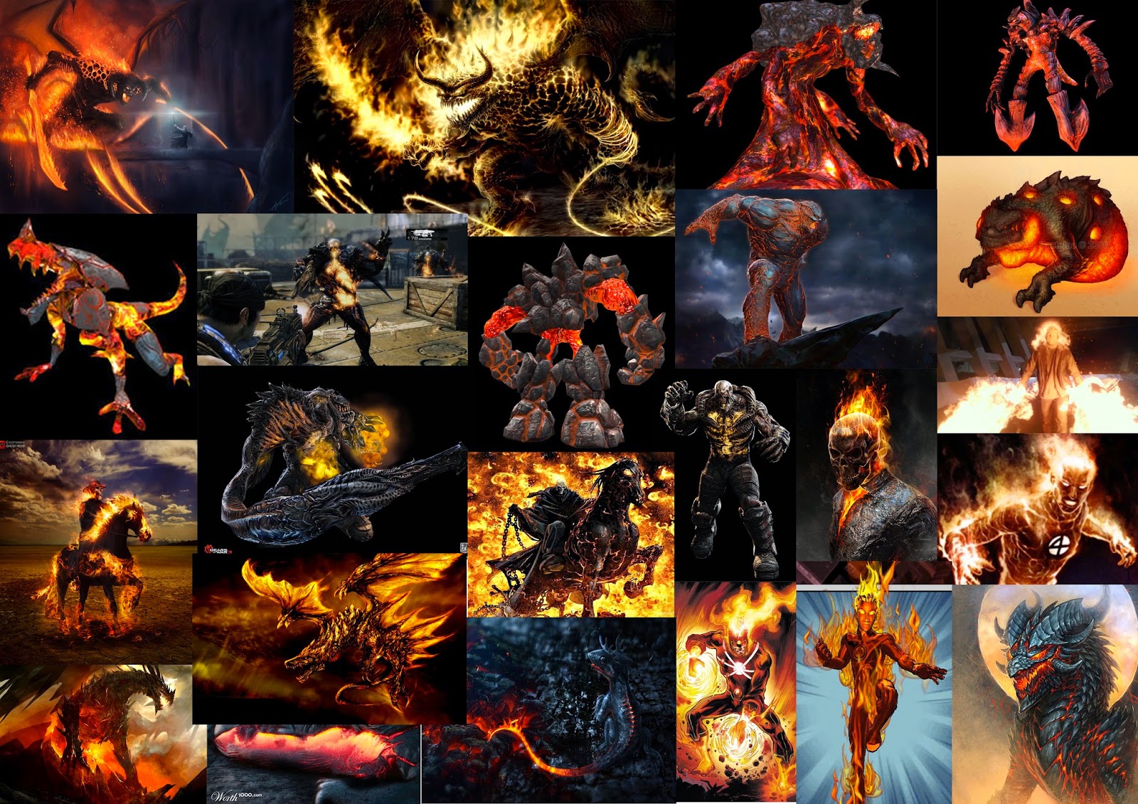 Craig Lang's Art (CGA): Visual arts: Lava monster