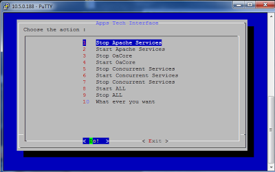Erman Arslan's Oracle Blog: Linux -- Using Linux Dialog and a handy ...