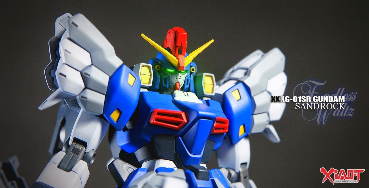 MG 1/100 Sandrock Gundam Custom EW with Cloak Custom Build