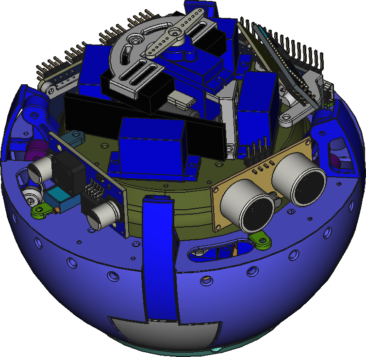 Tim's Blog Place: Spherical Quadruped Robot