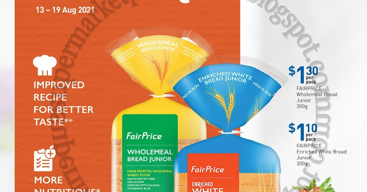 NTUC FairPrice Sandwich Bread Promotion 13 - 19 August 2021 ...