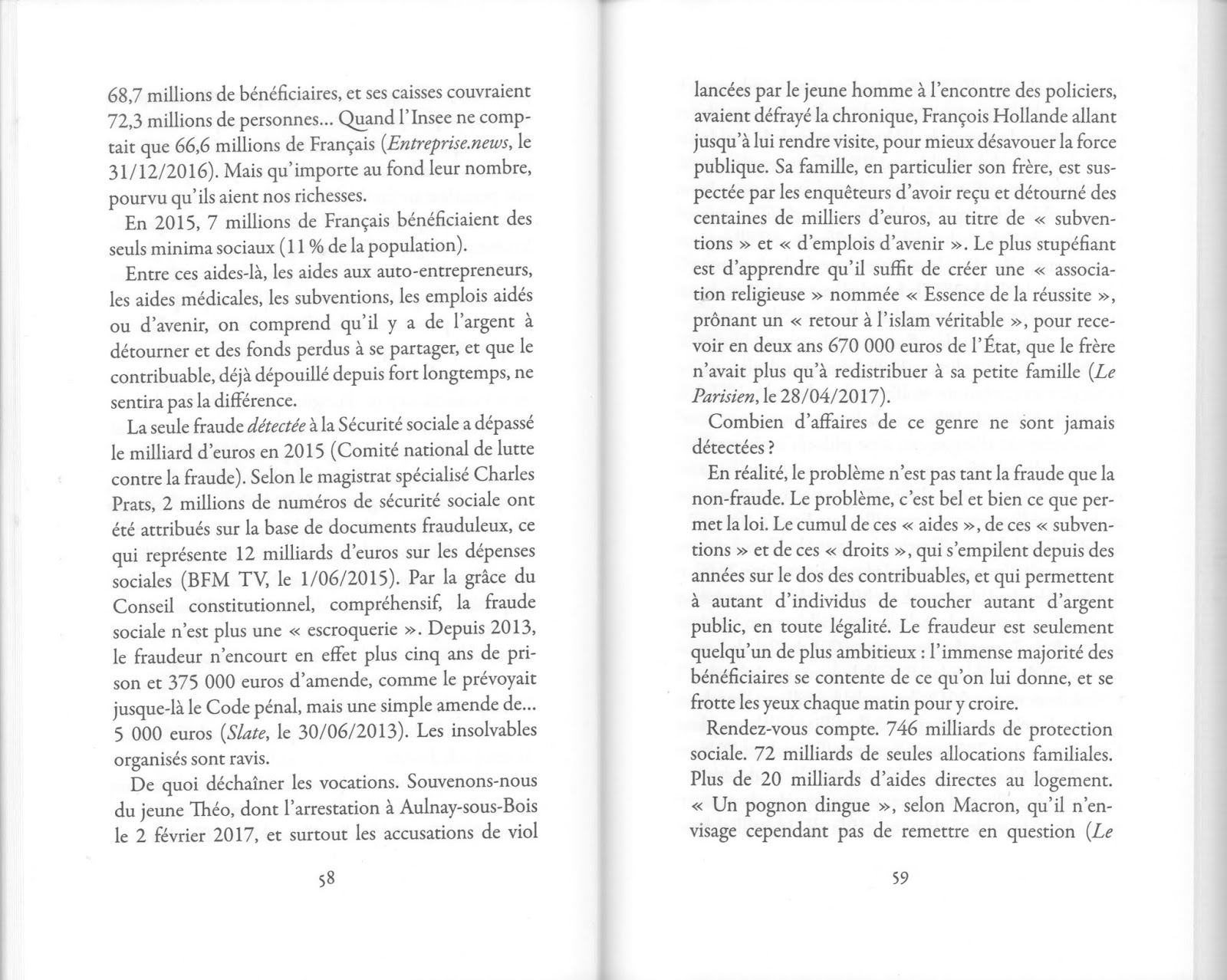 école : références: Laurent Obertone, La France interdite (2018)