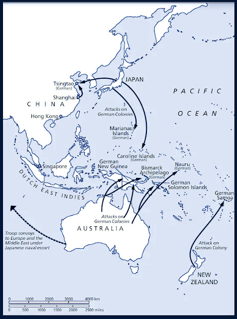 Roads to the Great War: Map Series #22—The Great War in Asia and the ...
