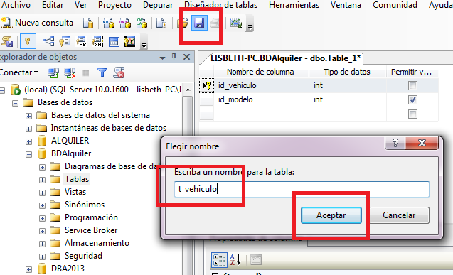 Creación de Tablas en SqlServer de Modo grafico - NeytorTec Tutoriales Web