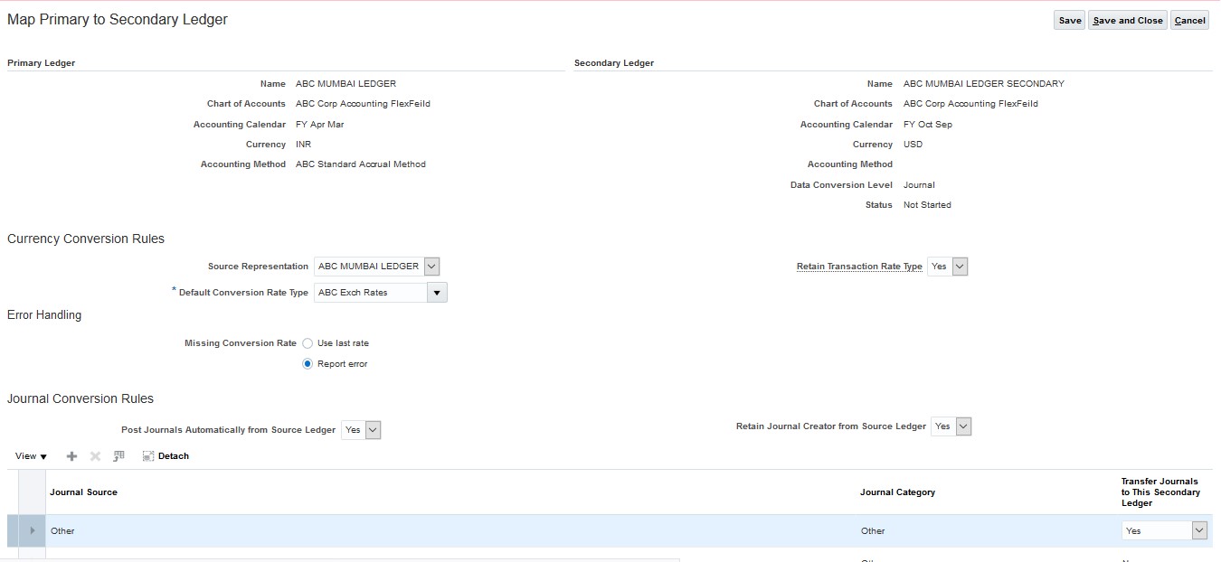 Oracle Application's Blog: How to Create Primary to Secondary ledger ...