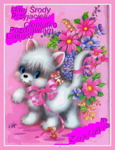 Dzień Dobry: Animowane obrazki , gify i wierszyki - środa