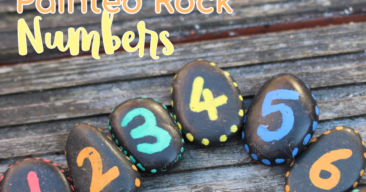 Painted Rock Number Activities for Toddlers & Preschoolers - Messy ...
