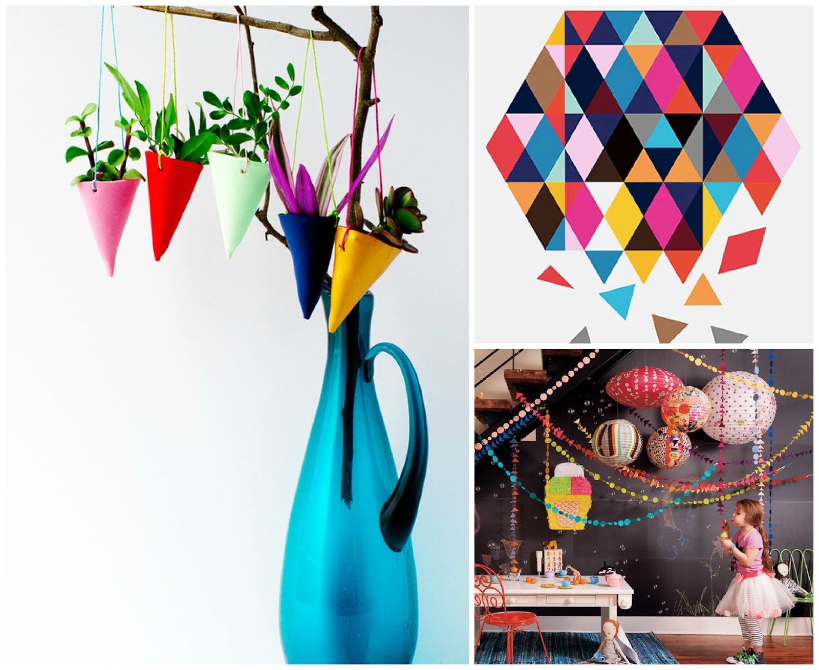 The Petite Soiree: Trend Thursday: Triangle Party Inspiration