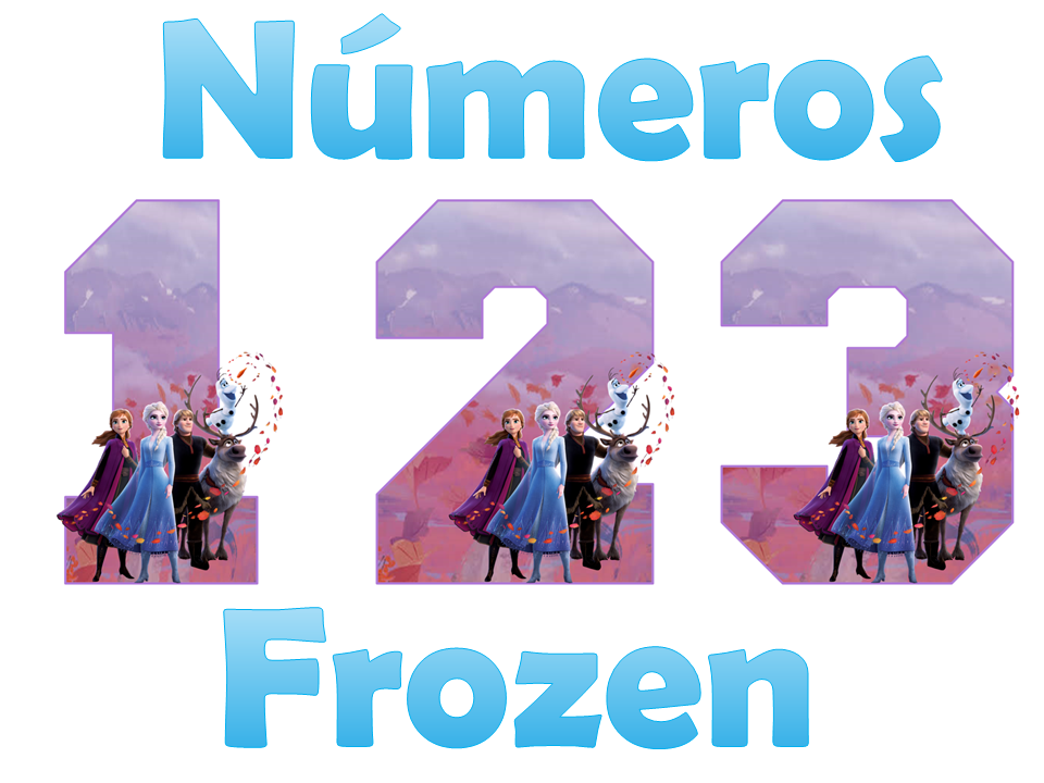 Kits imprimibles gratis : Números de Frozen 2