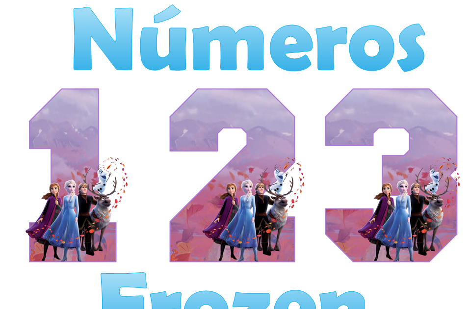 Kits imprimibles gratis : Números de Frozen 2