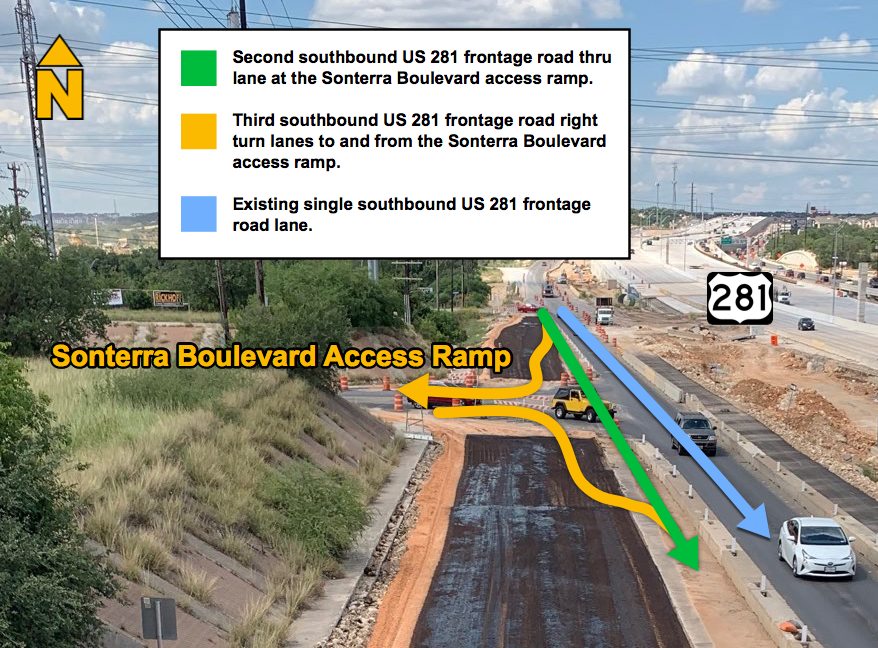 Go Ahead!: Additional Southbound US-281 Frontage Road Lanes Opening at ...