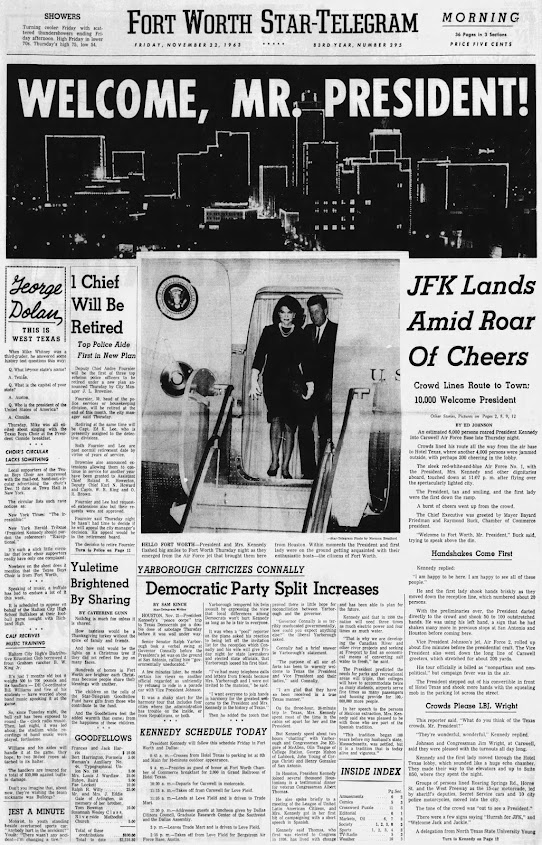 DVP's JFK ARCHIVES: NEWSPAPER ARTICLES CONCERNING PRESIDENT KENNEDY'S ...