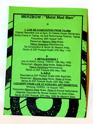 WET DREAMS: Merzbow ‎– Metal Mad Man (Cassette, C60) (FLAC)