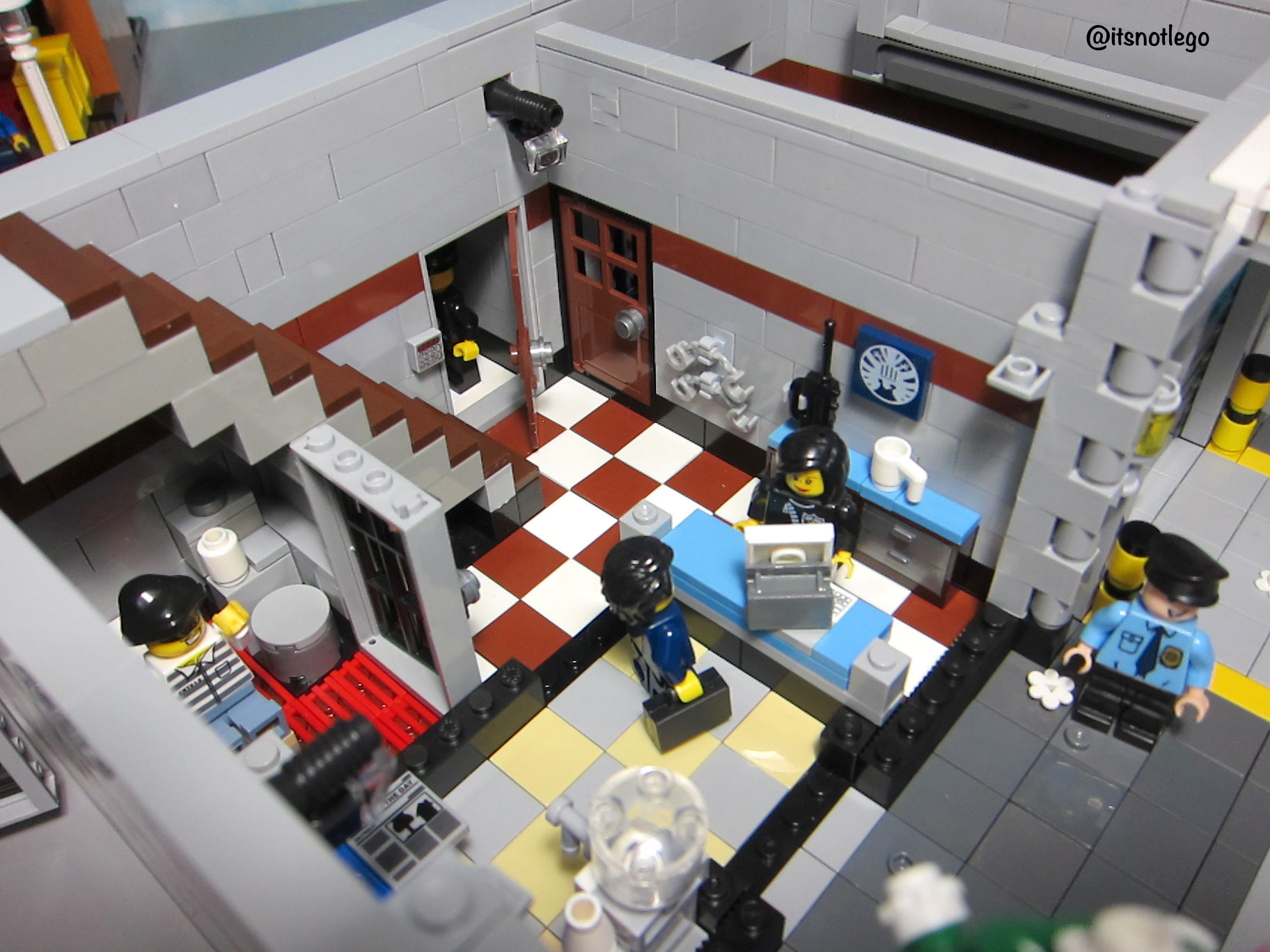 Bricks And Figures: My Not Lego Police Station Modular MOC - Part Three