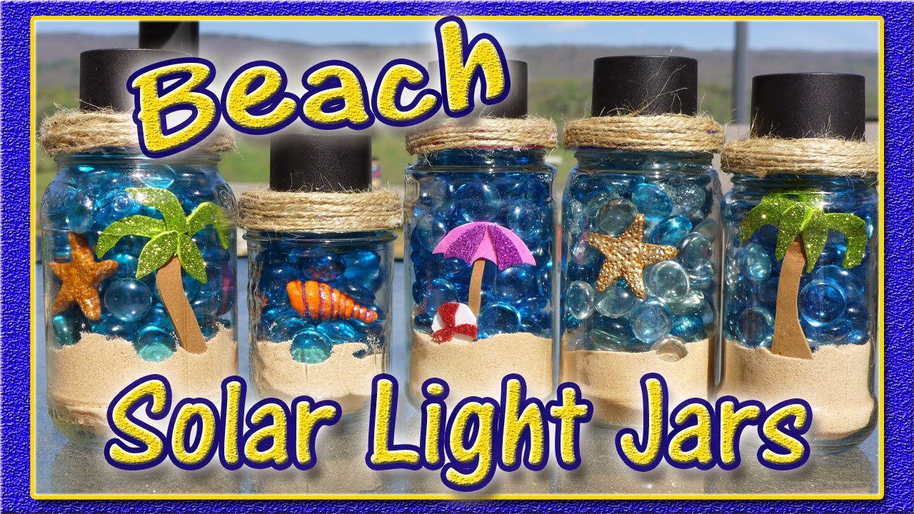 EasyMeWorld: DIY Solar Light Jars - Beach Theme