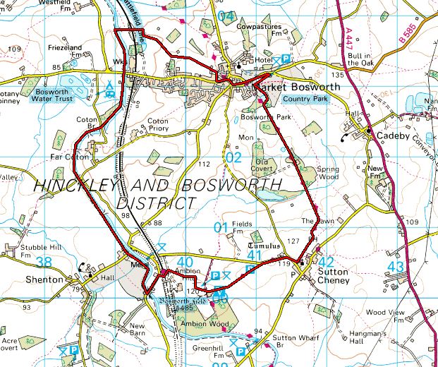 Journeys on Foot: Market Bosworth