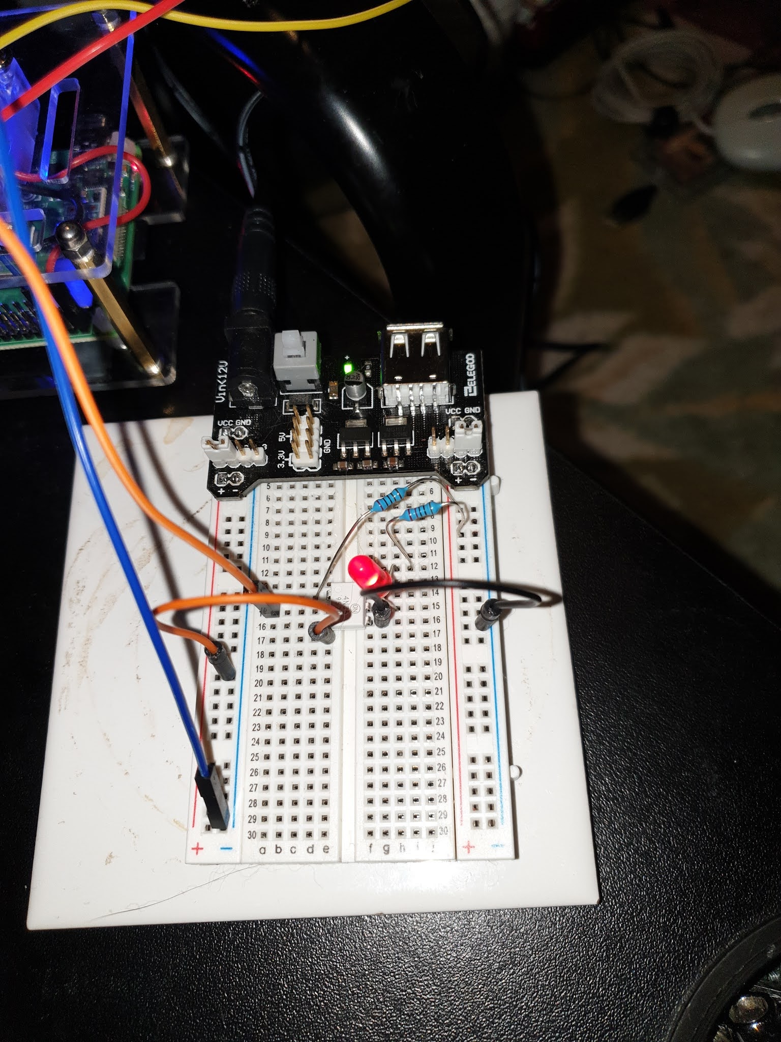Controlling 4N35 optocoupler using a GPIO signal Controlling 4N35 optocoupler using a GPIO signal