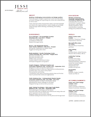 The Two-Column Resume Option - simone jenifer design.