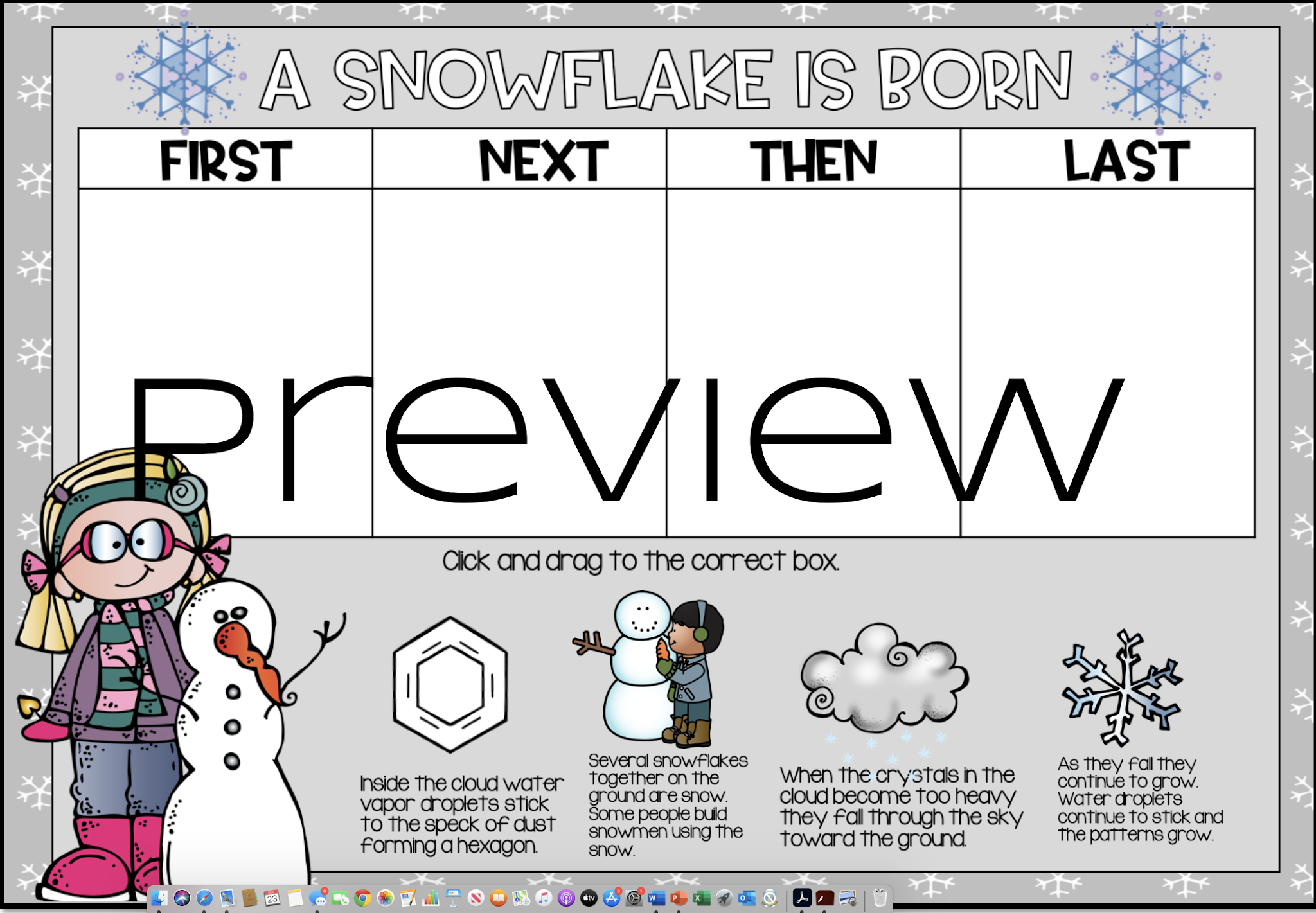 1st Grade Hip Hip Hooray!: Snowflakes...Informational Text ...Snowflake ...